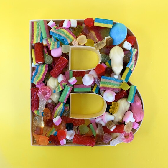 SWEET FILLED Letters Choose Your Letter. Haribo Birthday - Etsy UK
