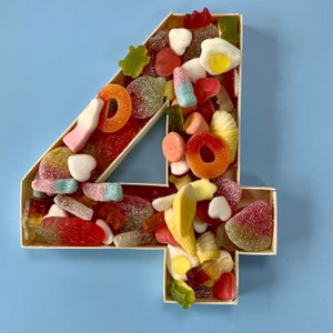 SWEET FILLED NUMBERS Choose Your Number. Haribo, Birthday Sweets, Pick ...