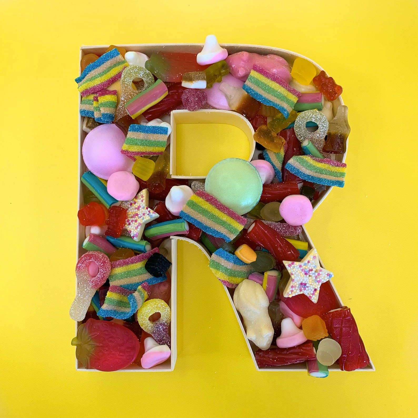 SWEET FILLED Letters Choose Your Letter. Haribo Birthday - Etsy UK