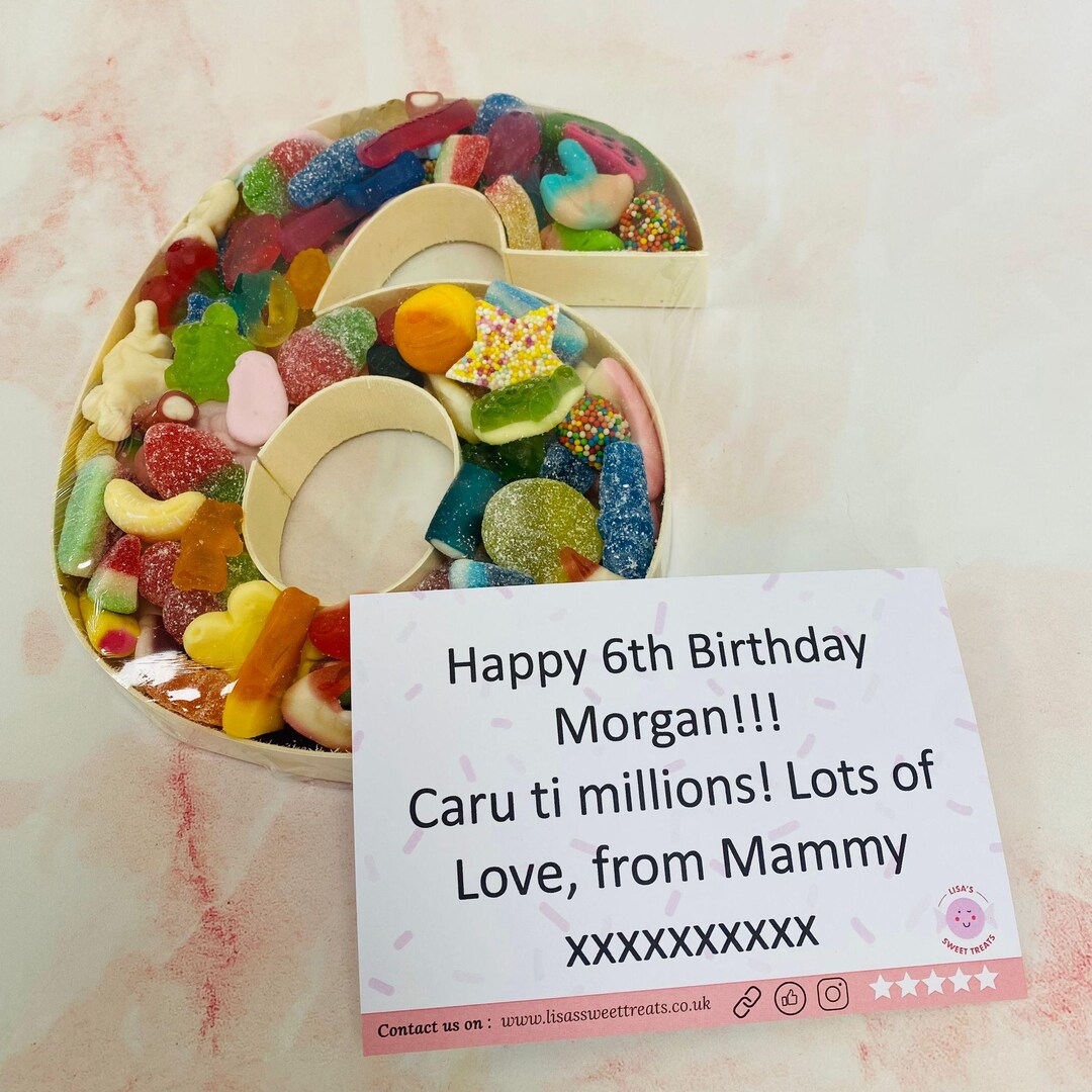 SWEET FILLED NUMBERS! Choose Your Number. Haribo, Birthday Sweets, Pick ...