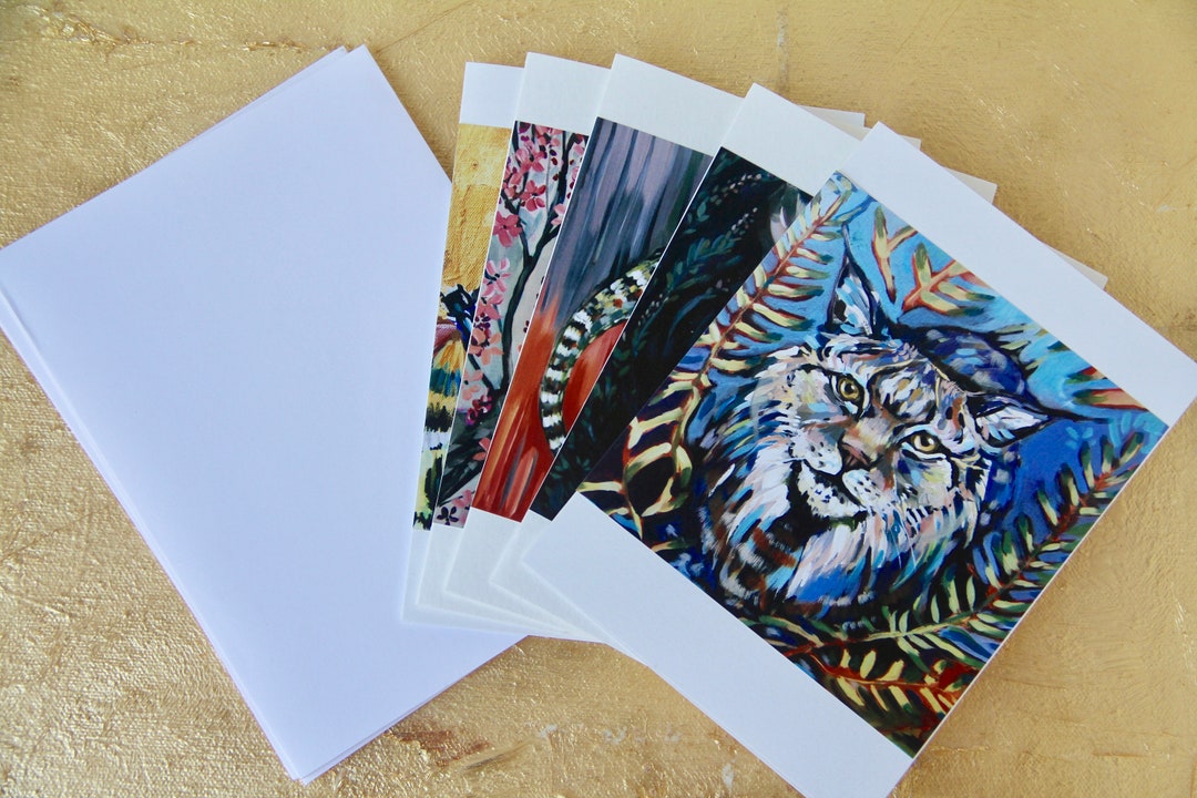 5 Card Set- Wildcat Greetings - Etsy