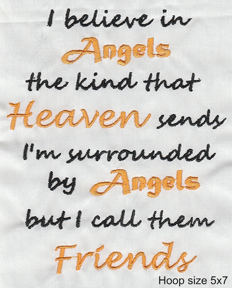 Angel Wings and Scripture Embroidery - Etsy