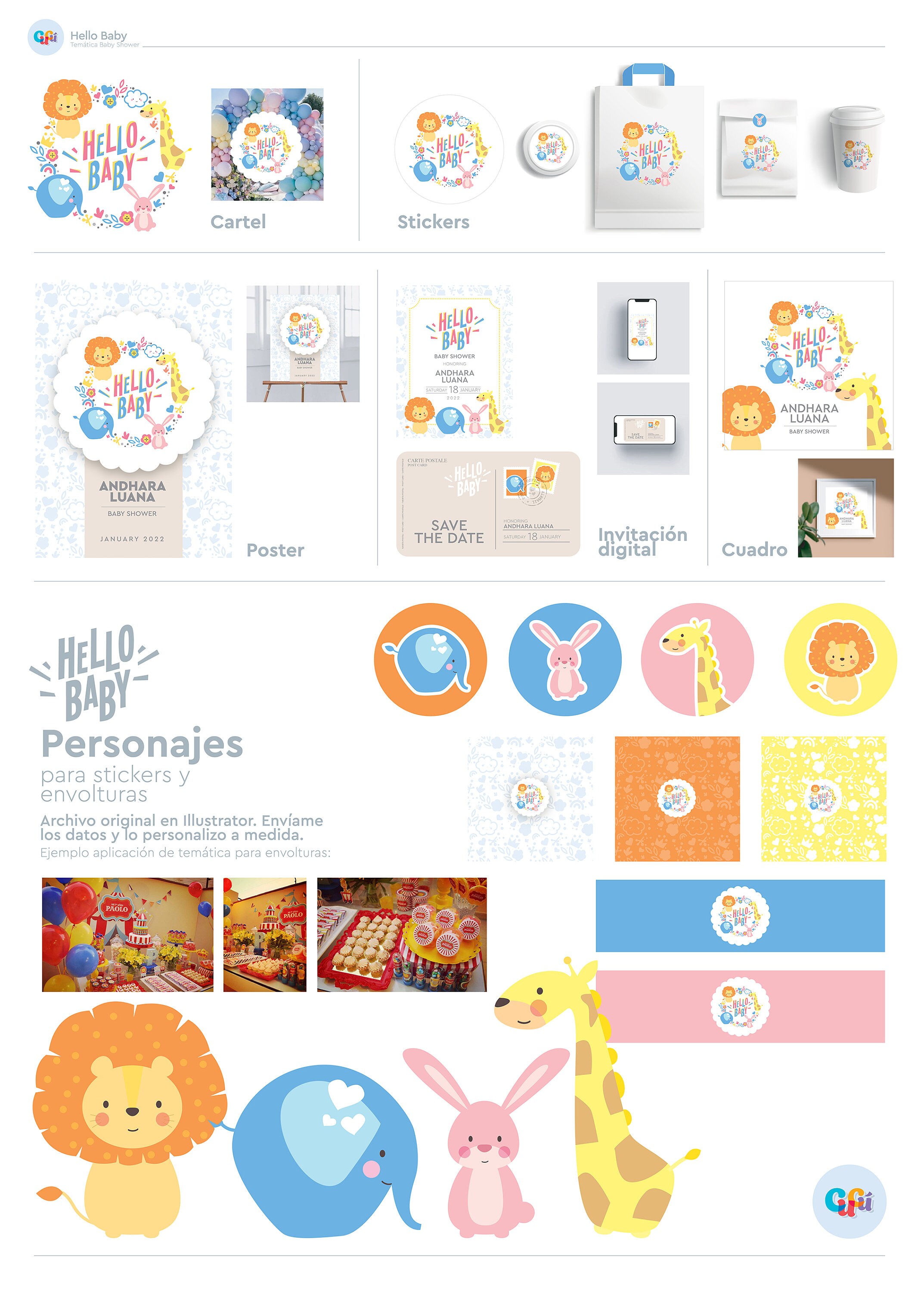 Baby Shower Theme, Hello Baby - Etsy