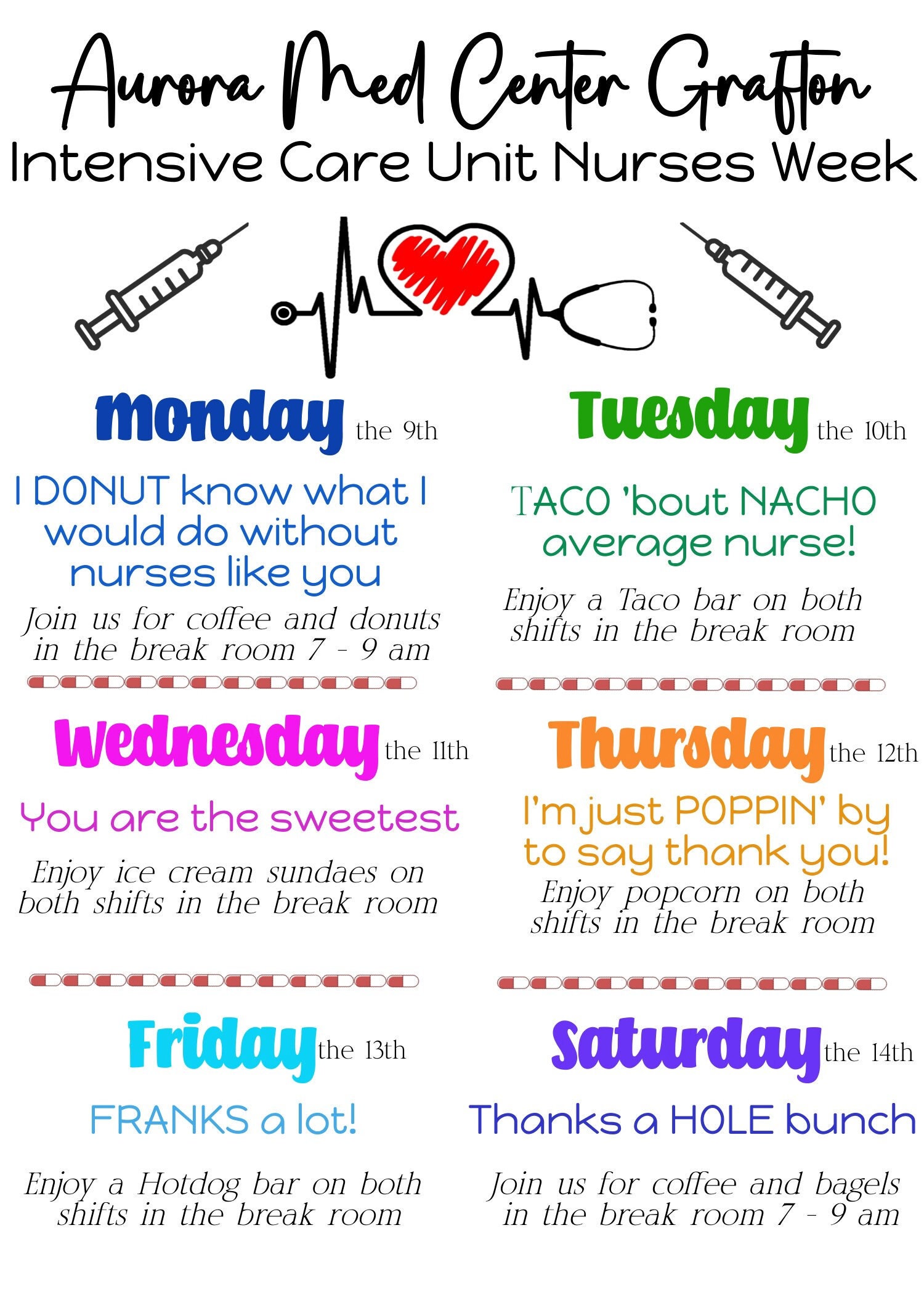 Nurses Week Celebration DIGITAL DOWNLOAD Email From CORJL - Etsy