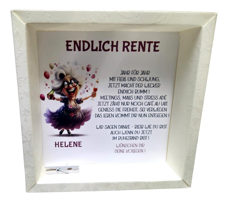 Geldgeschenk Verpackung Rente | Abschiedsgeschenk Ruhestand | Geschenk ...