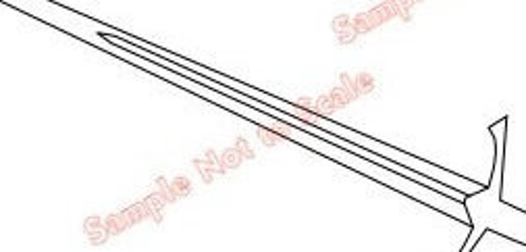 The Chronicles of Narnia Edmund's Sword Template - Etsy
