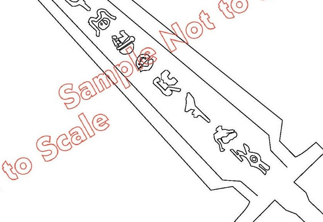 Soul Calibur Series Gram/glam Siegfried Sword Template - Etsy