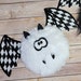 Harlequin Halloween Bats, Furry Bat Wreath Attachment, Trick or Treat ...