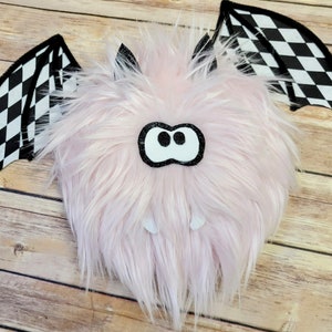 Harlequin Halloween Bats, Furry Bat Wreath Attachment, Trick or Treat ...