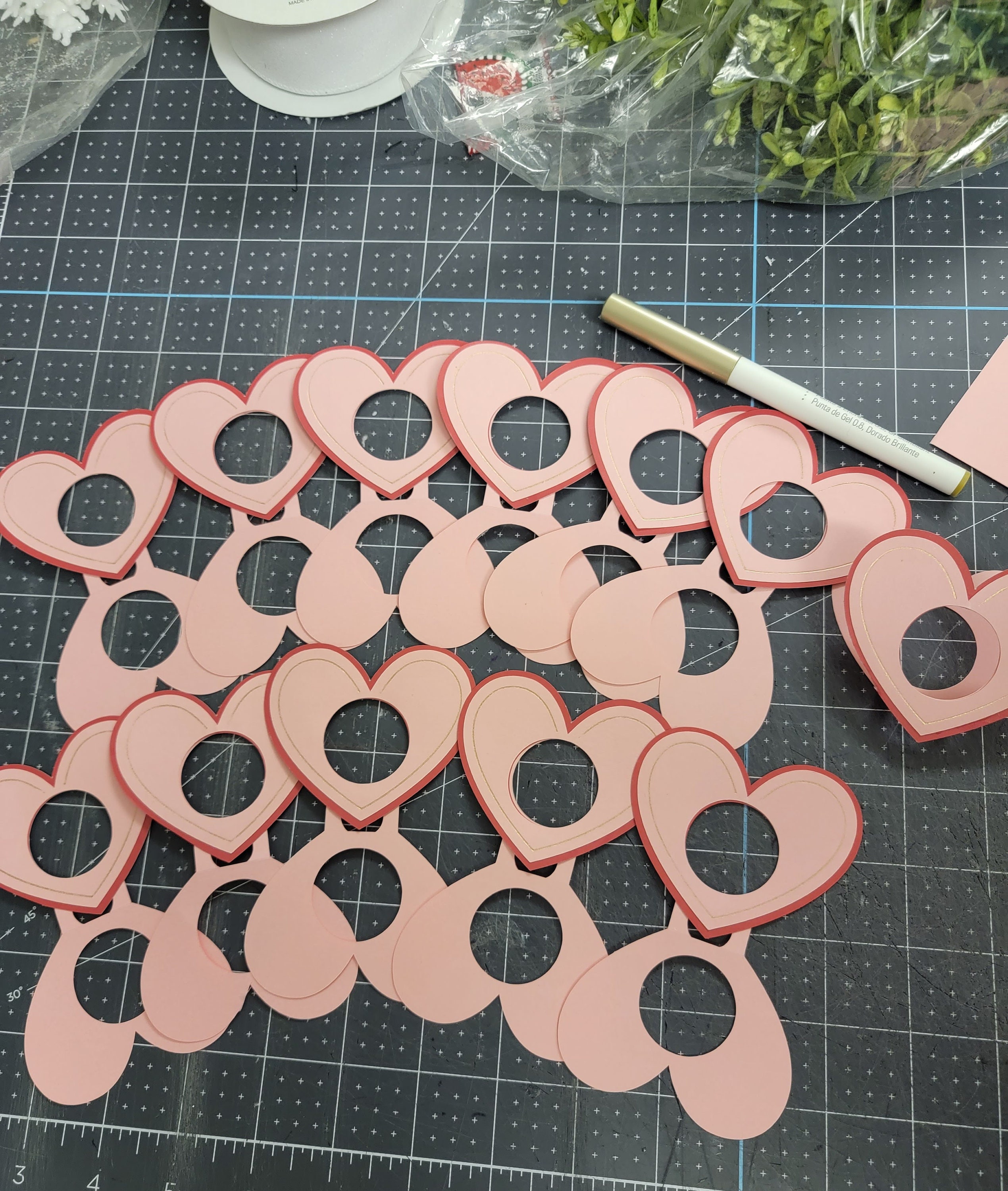 Valentine Heart Pink Lollipop Holders, Set of 12, Chocolate Holder ...
