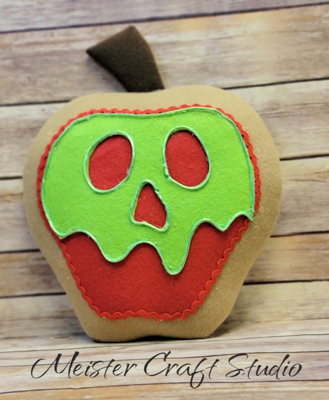 Poison Apple Halloween Wreath Attachment, Fake Spooky Apple Cookie ...
