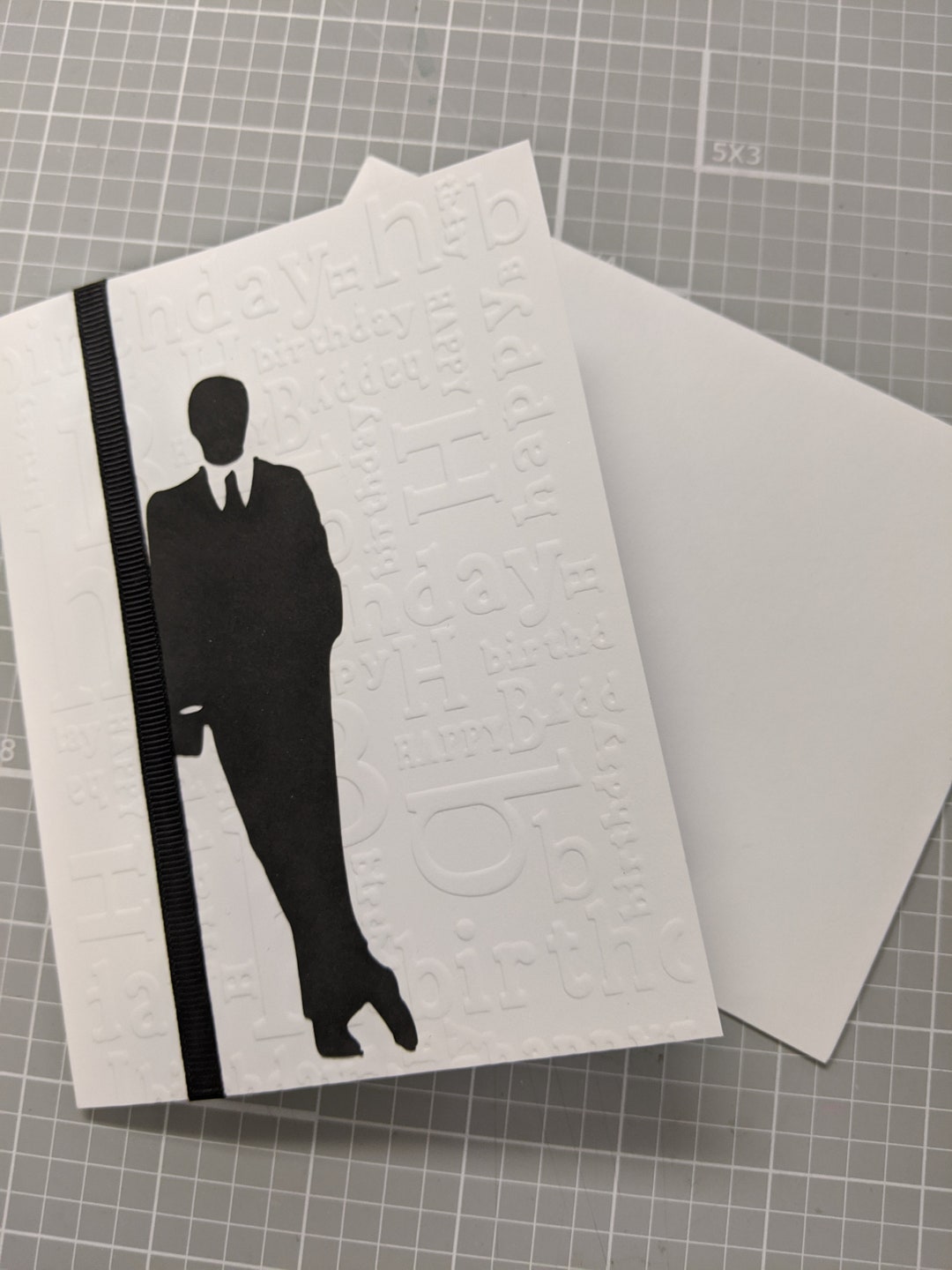 Masculine Card, Mad Men Silhouette, Birthday Card, Stampin' up Images ...