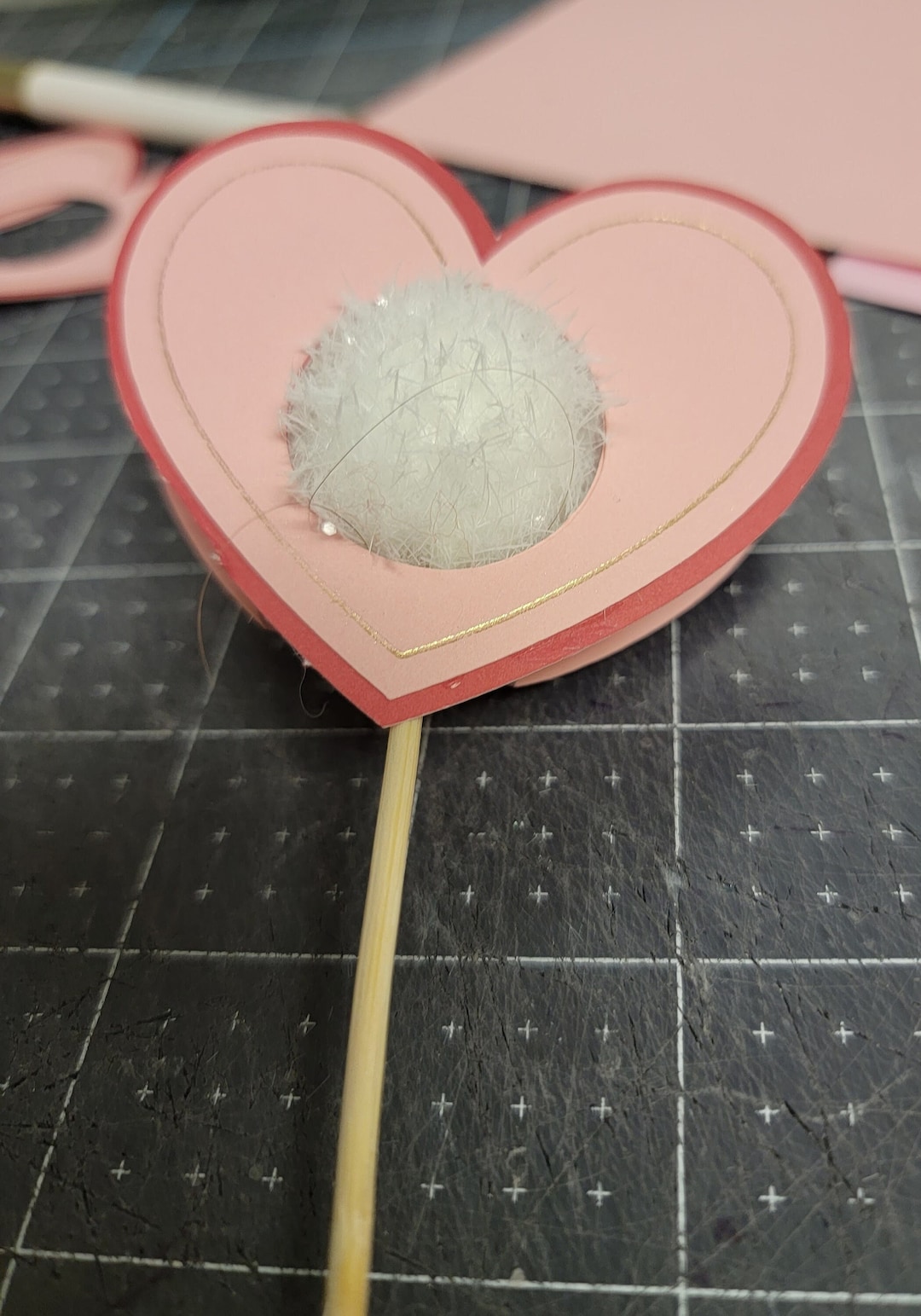 Valentine Heart Pink Lollipop Holders, Set of 12, Chocolate Holder ...
