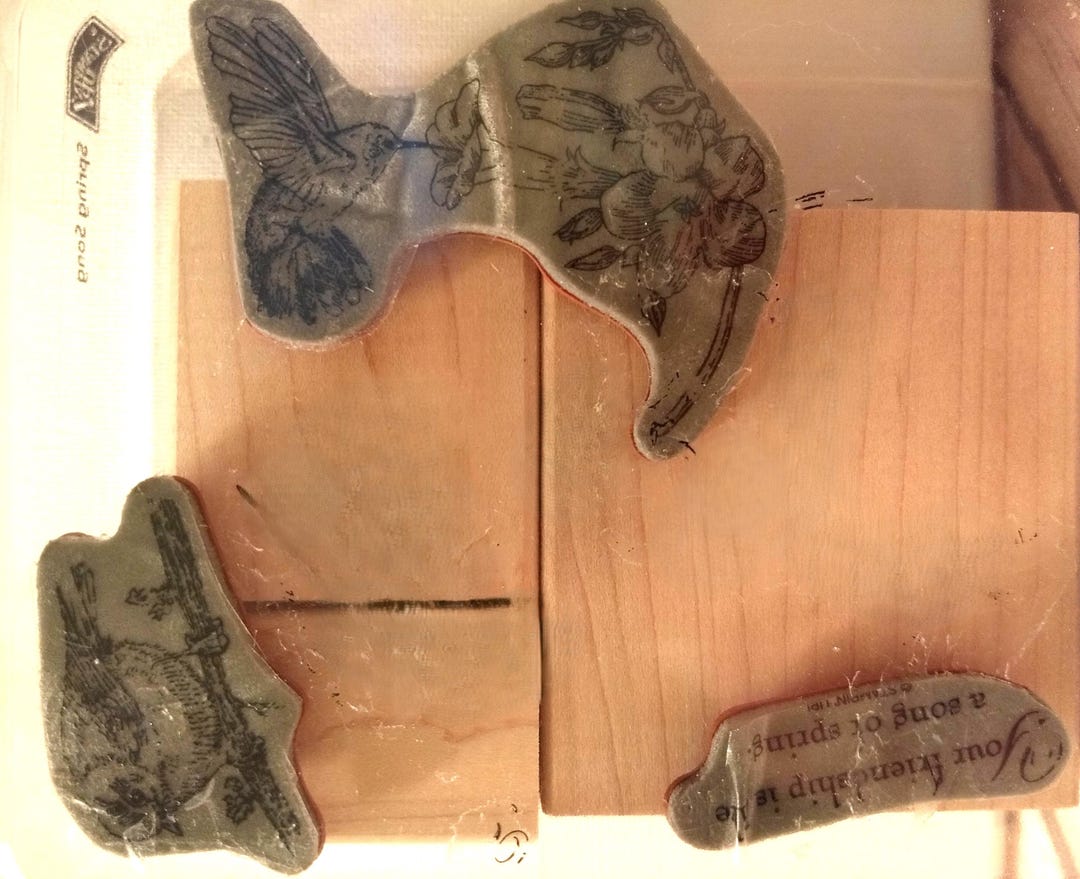 Hummingbird Stamp, Spring Song Stampin' up Retired Stamp, Converted ...