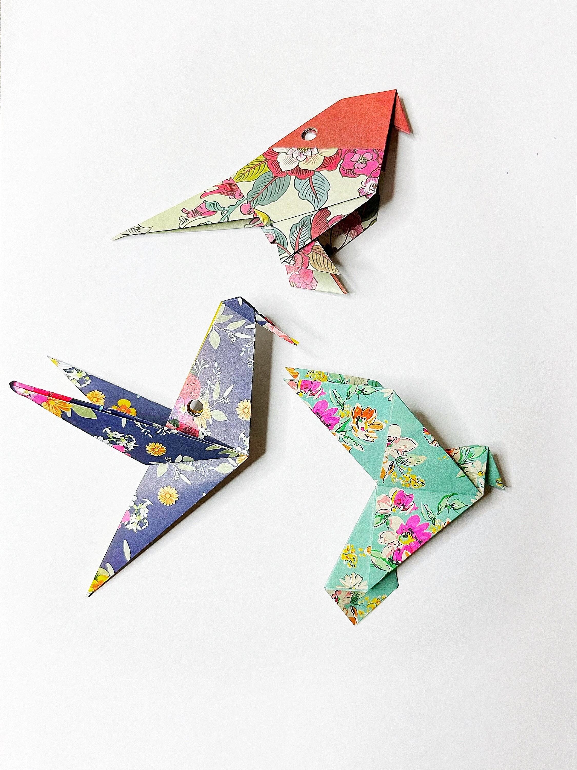 Origami Bird Paper Garland, Multi-bird Bunting, Nursery Decorations - Etsy