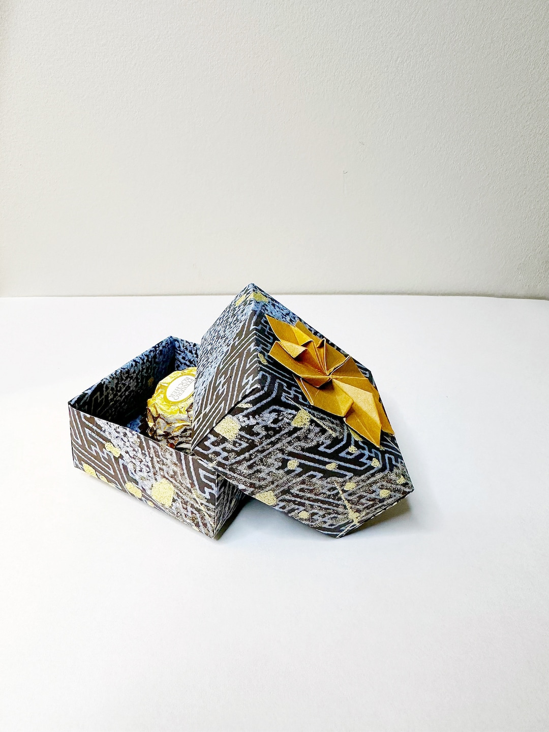 Party Favor Box | Small Empty Paper Boxes W/ Lids | Finished Origami ...