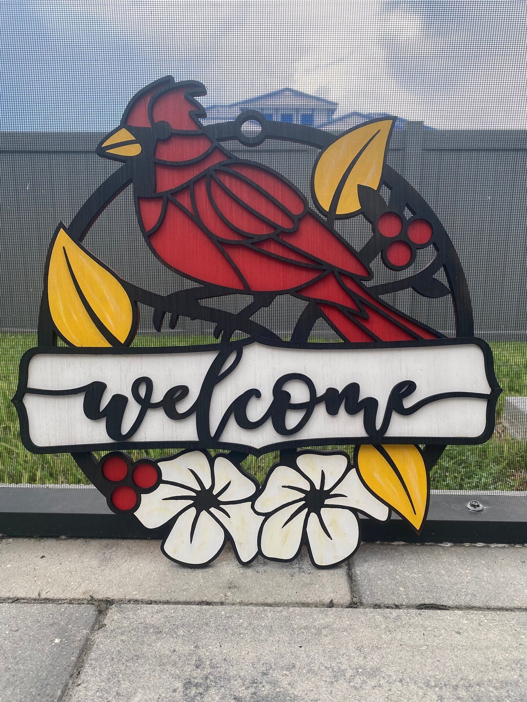 Custom Welcome Signs Home Cardinal Turtle Rooster Dolphin - Etsy