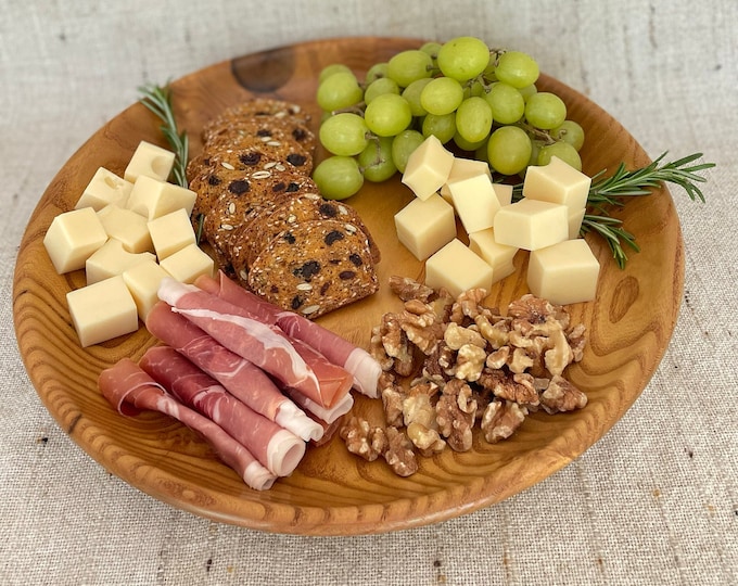 Mulberry Round Tray |wood Cheese Knife Included | Grazing Board | Hand ...