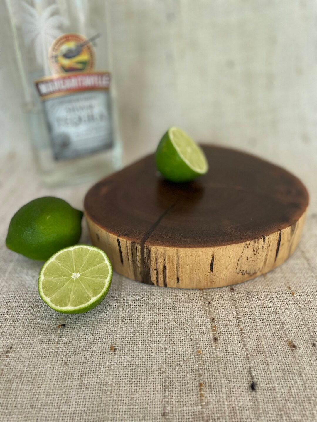 Black Walnut Lemon/lime Cutting Board | Live Edge Wood Bar Board ...