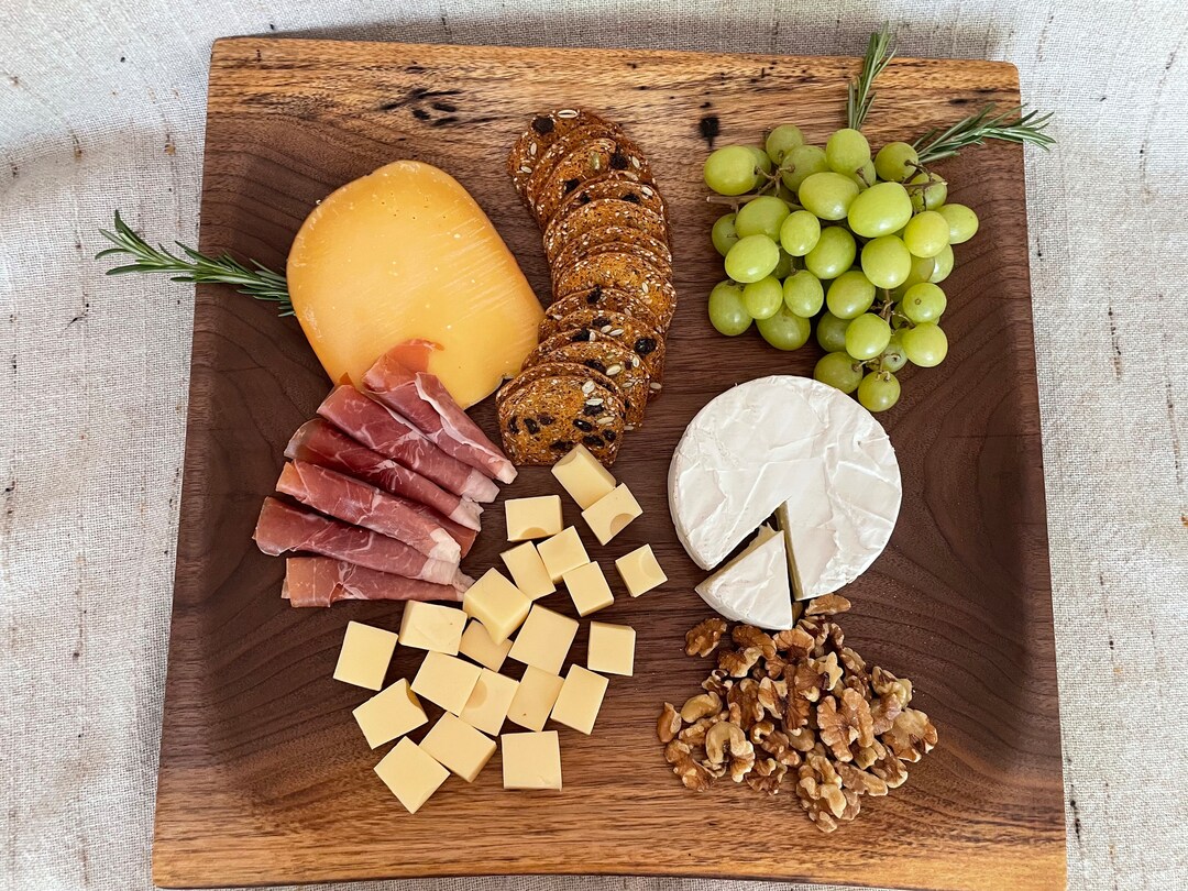 Black Walnut Platter |wood Cheese Knife Included | Dinner Party ...