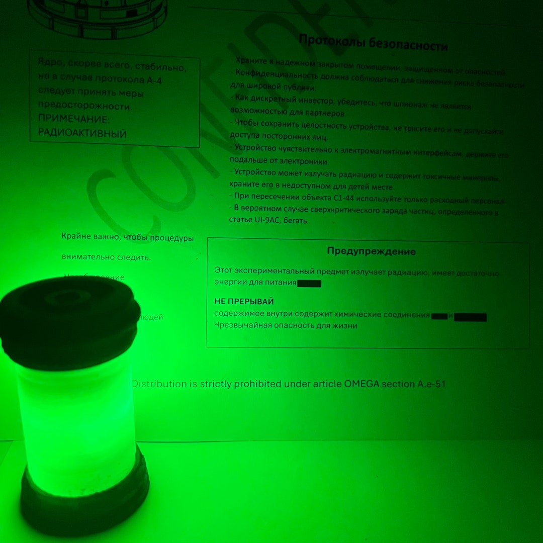 Mini Nuclear Power Cell -hand Made, Lights up With LED - Etsy