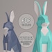 Rabbit (2) Low Poly Papercraft PDF Template - Etsy