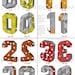 Digits Papercraft, Low Poly Numbers Papercraft PDF Template 3d Model ...