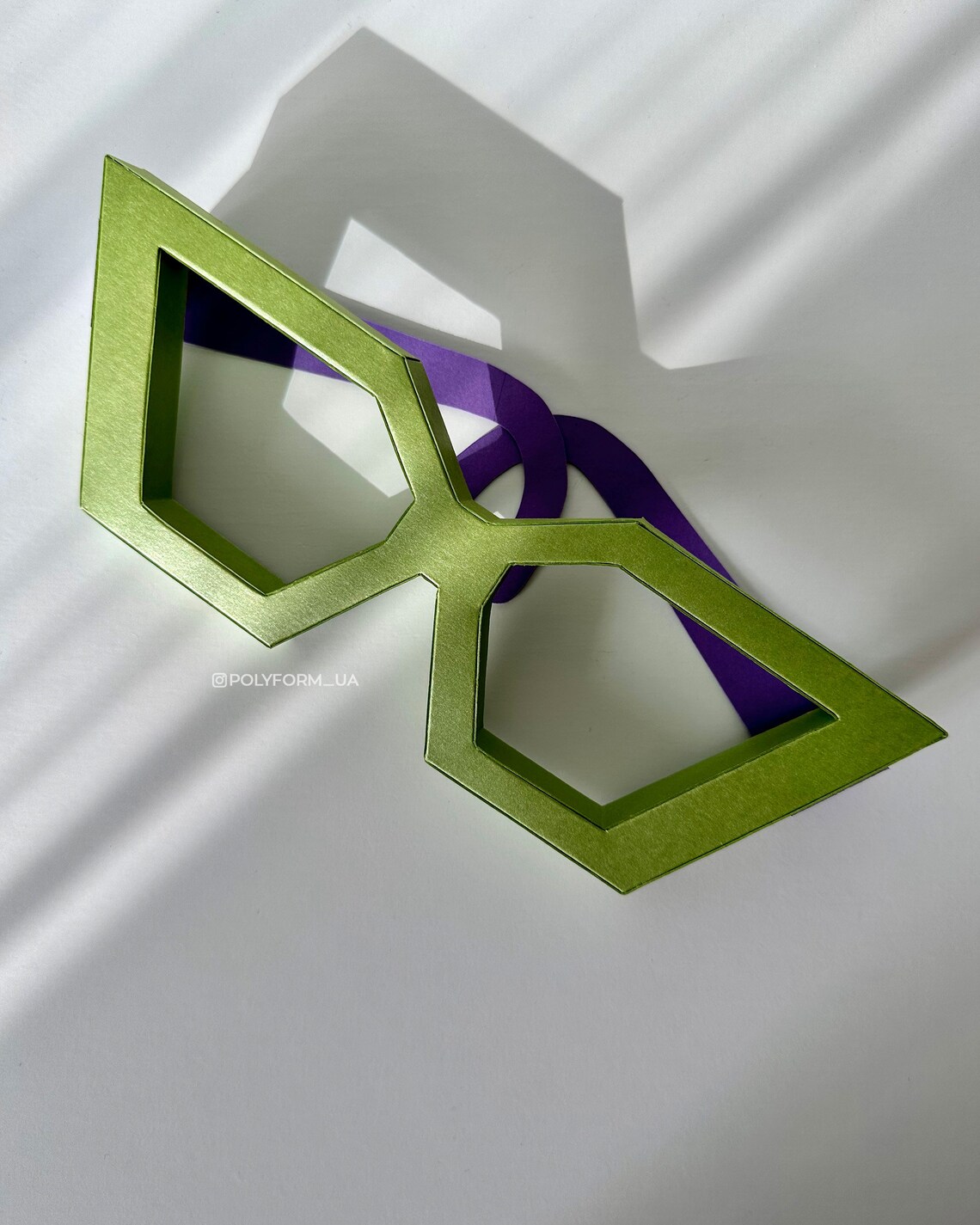 Glasses 1 DIY Sunglasses Mask Low Poly Papercraft PDF Template - Etsy