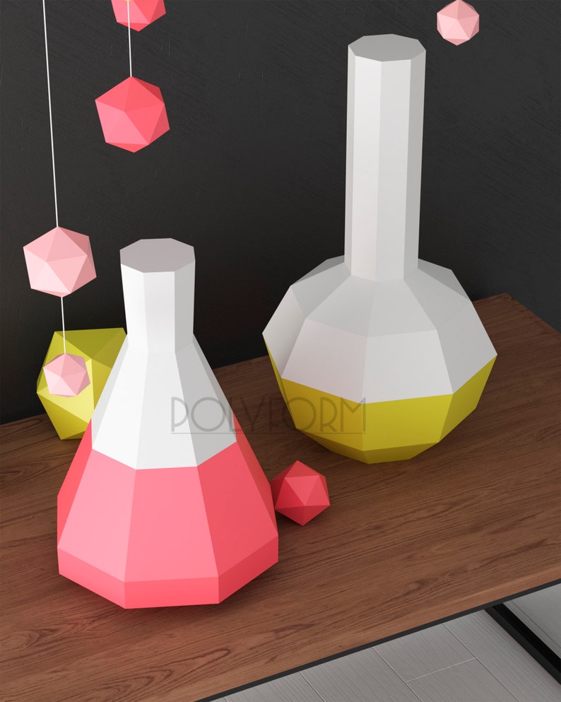 Flasks SET 1 Bottle Science Laboratory Chemistry School - Etsy