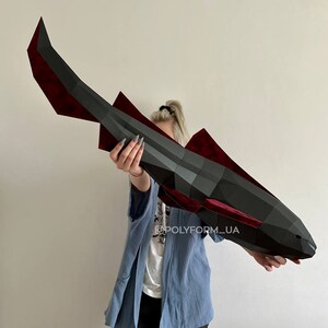 Fish Low Poly Shark Papercraft Lowpoly PDF Template Decoration Svg - Etsy