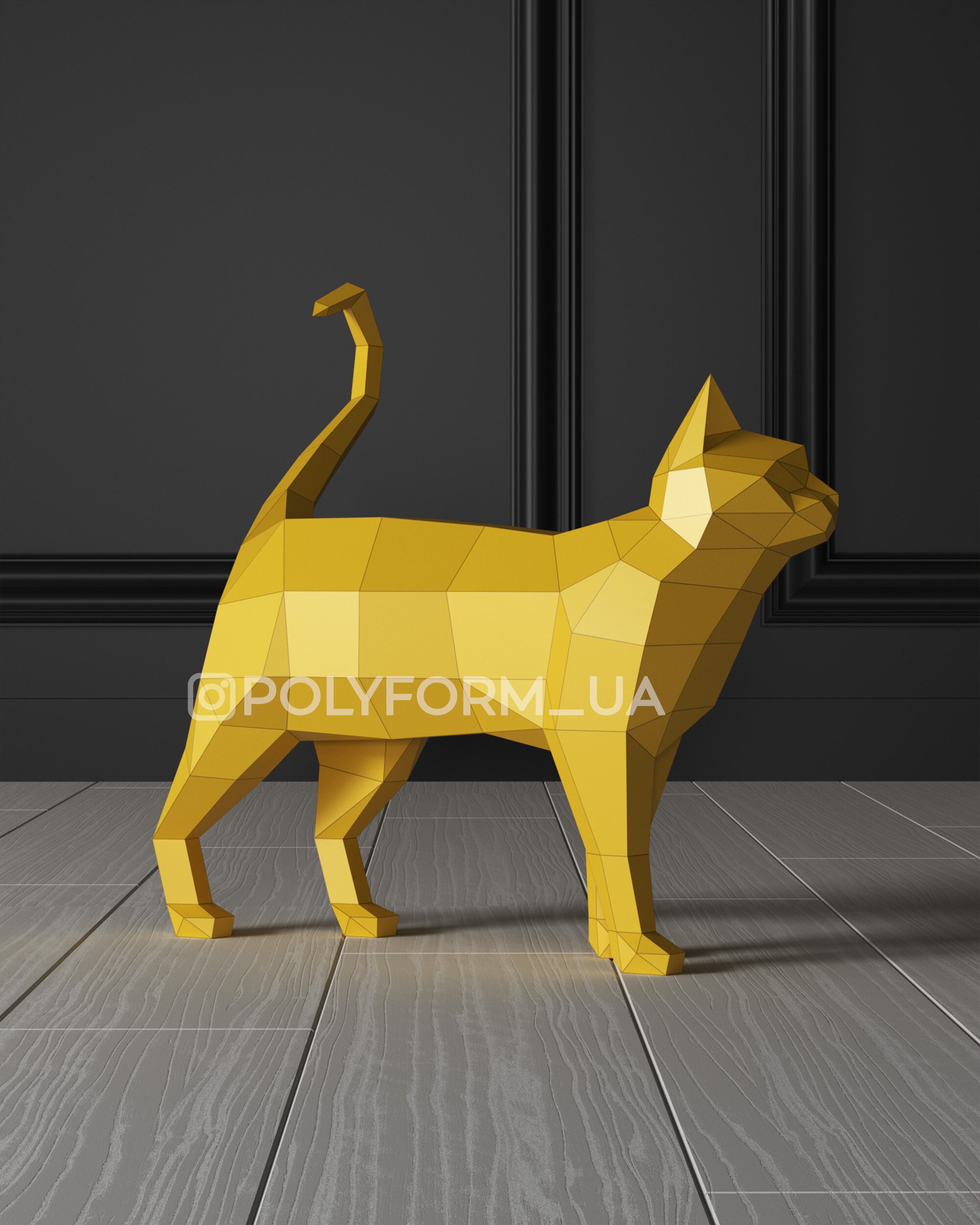 Cats Low Poly Animal Papercraft PDF Template Love - Etsy UK