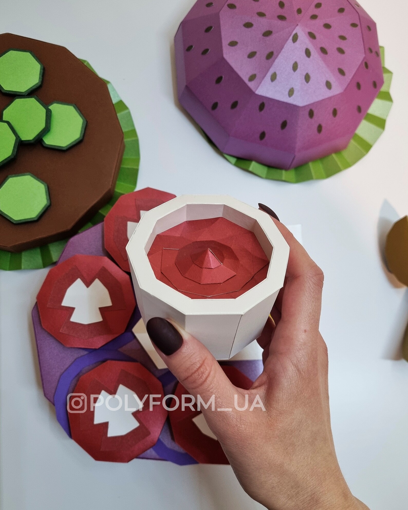 Burger Paper Food Low Poly Papercraft Svg PDF Template - Etsy