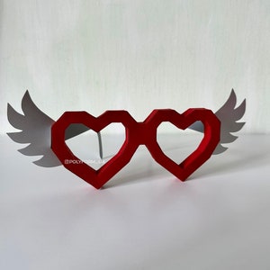 Glasses 3 DIY Heart Summer Sunglasses Mask Low Poly Papercraft PDF ...