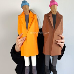 The Man in the Hat Low Poly 3D Character Papercraft Head PDF People ...