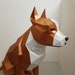 STAFFORDSHIRE TERRIER Low Poly Staff Dog Papercraft PDF Template Svg - Etsy