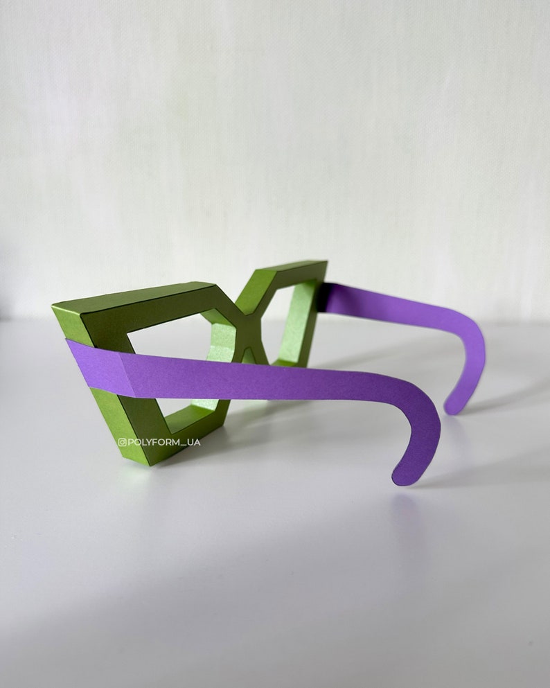 Glasses 1 DIY Sunglasses Mask Low Poly Papercraft PDF Template ...