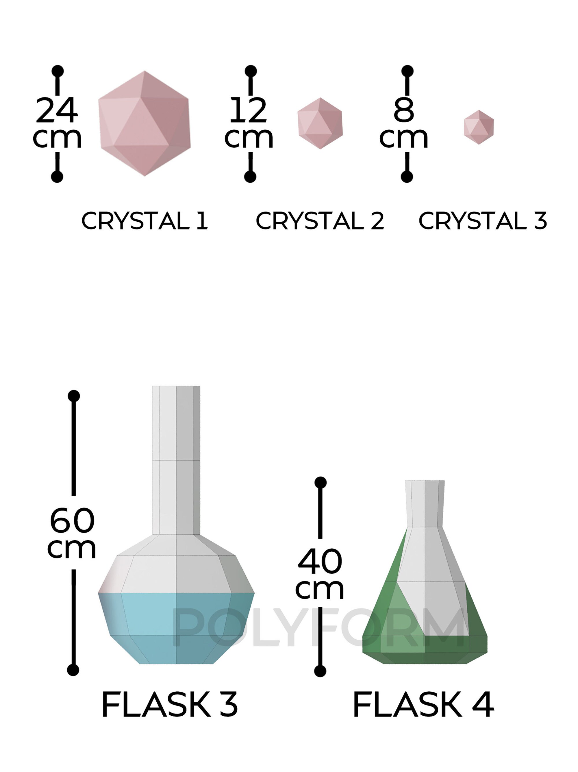 Flasks SET 2 Bottle Science Laboratory Chemistry School - Etsy