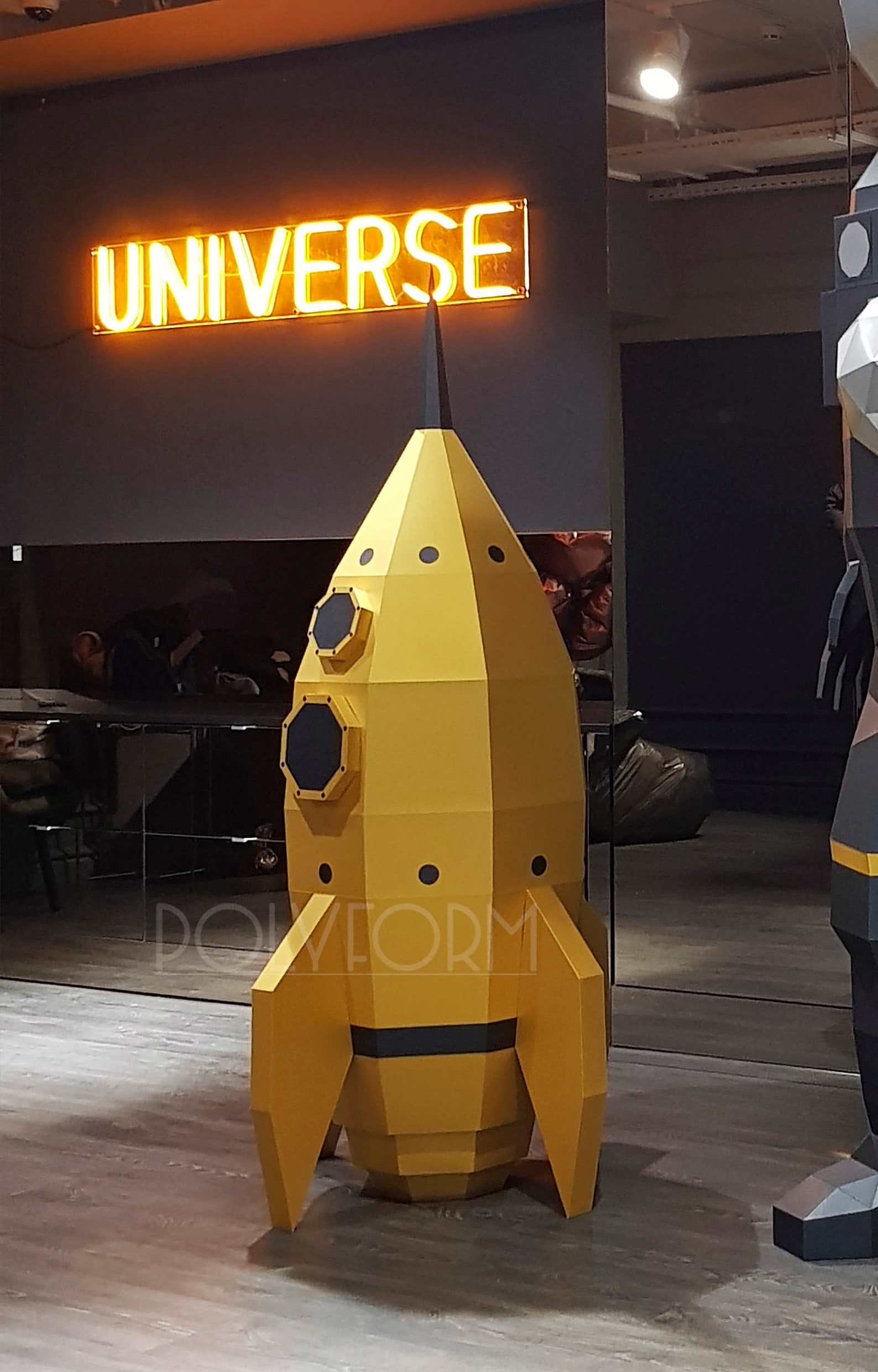 ROCKET Space Model Low Poly Papercraft PDF Template - Etsy