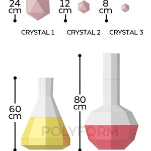 Flasks SET 1 Bottle Science Laboratory Chemistry School Education Low ...
