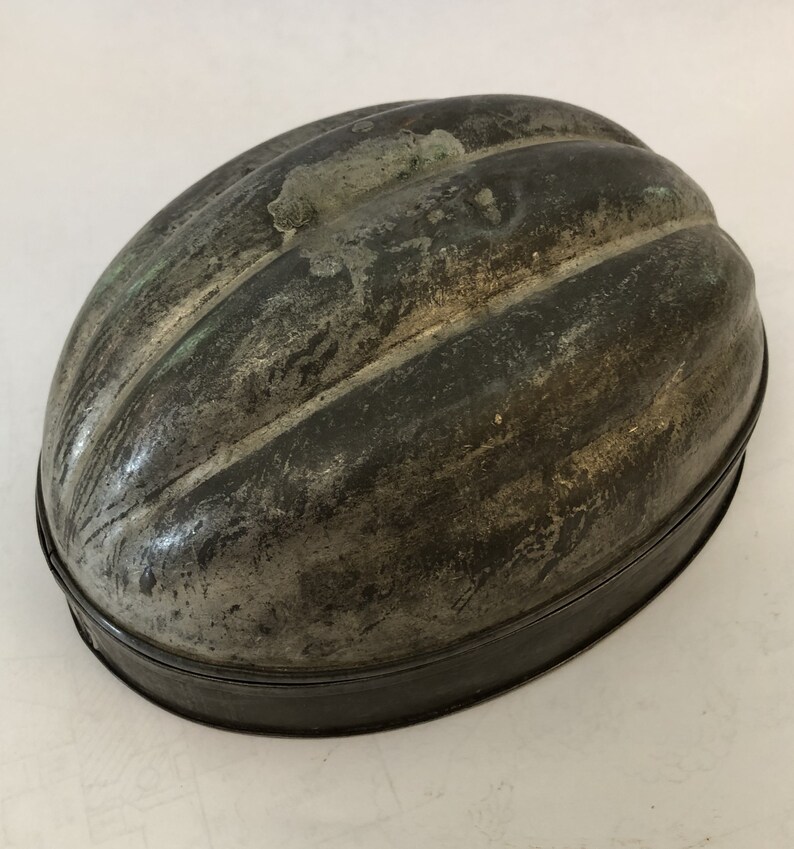 Melon Shaped Tin Aspic Mold. Vintage Early 1900's. - Etsy