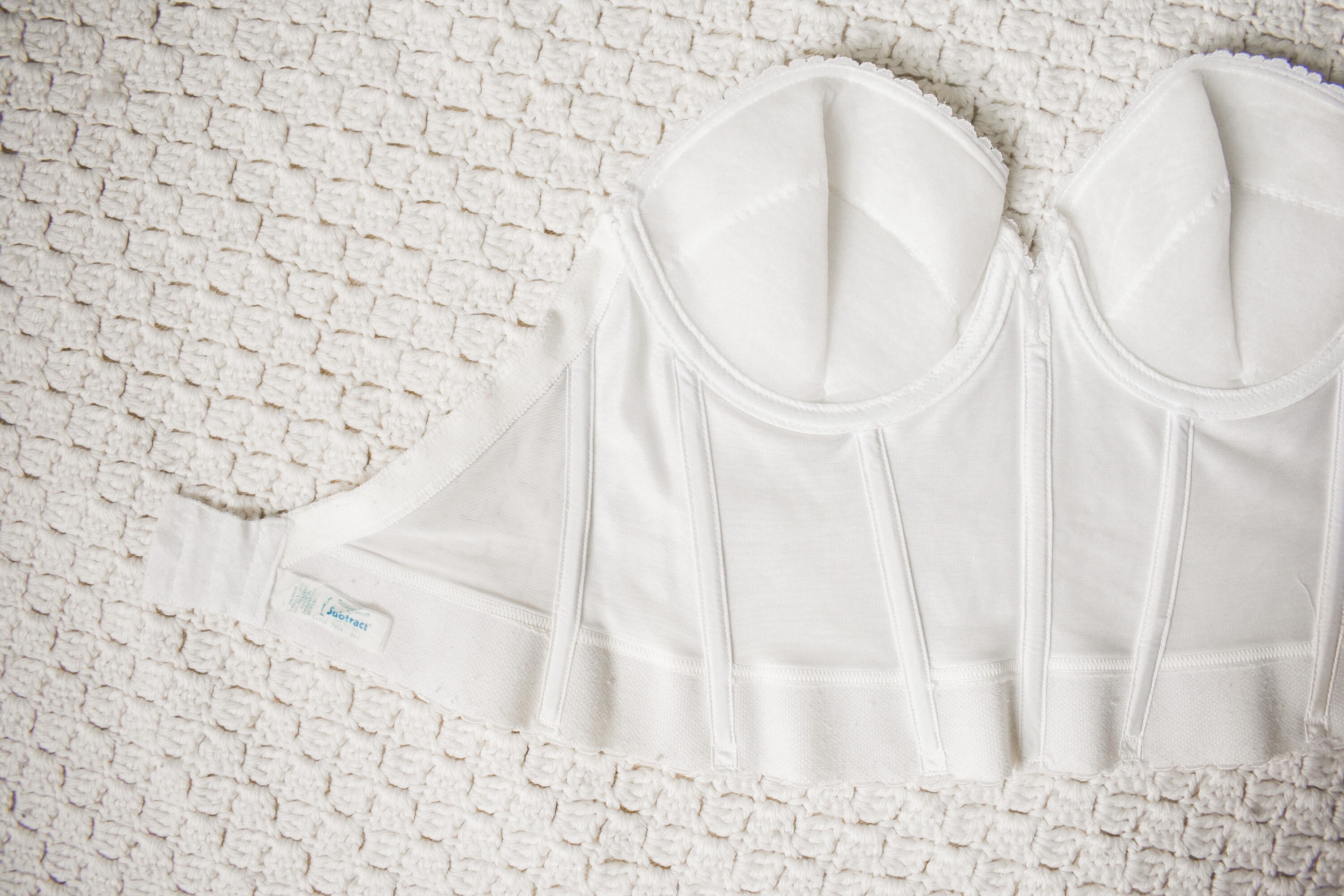 80s 90s Vintage Intimates White Strapless Bustier Corset Bra - Etsy