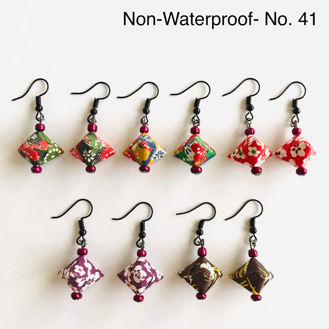 Perfect Japan Gift Wanted This Origami Earrings Unique Handmade. yuki ...