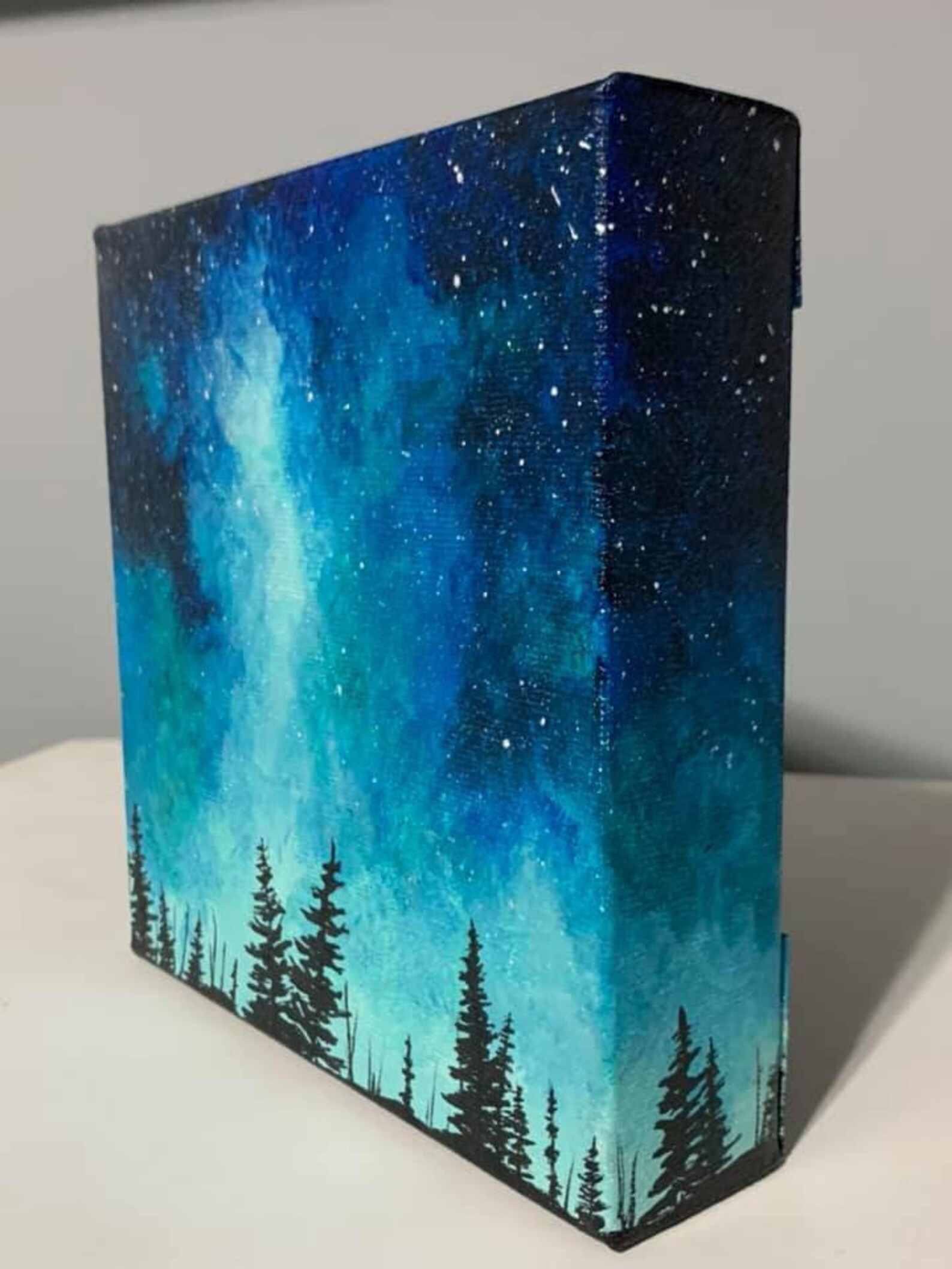 6x6 Canvas Hand Painted | Etsy
