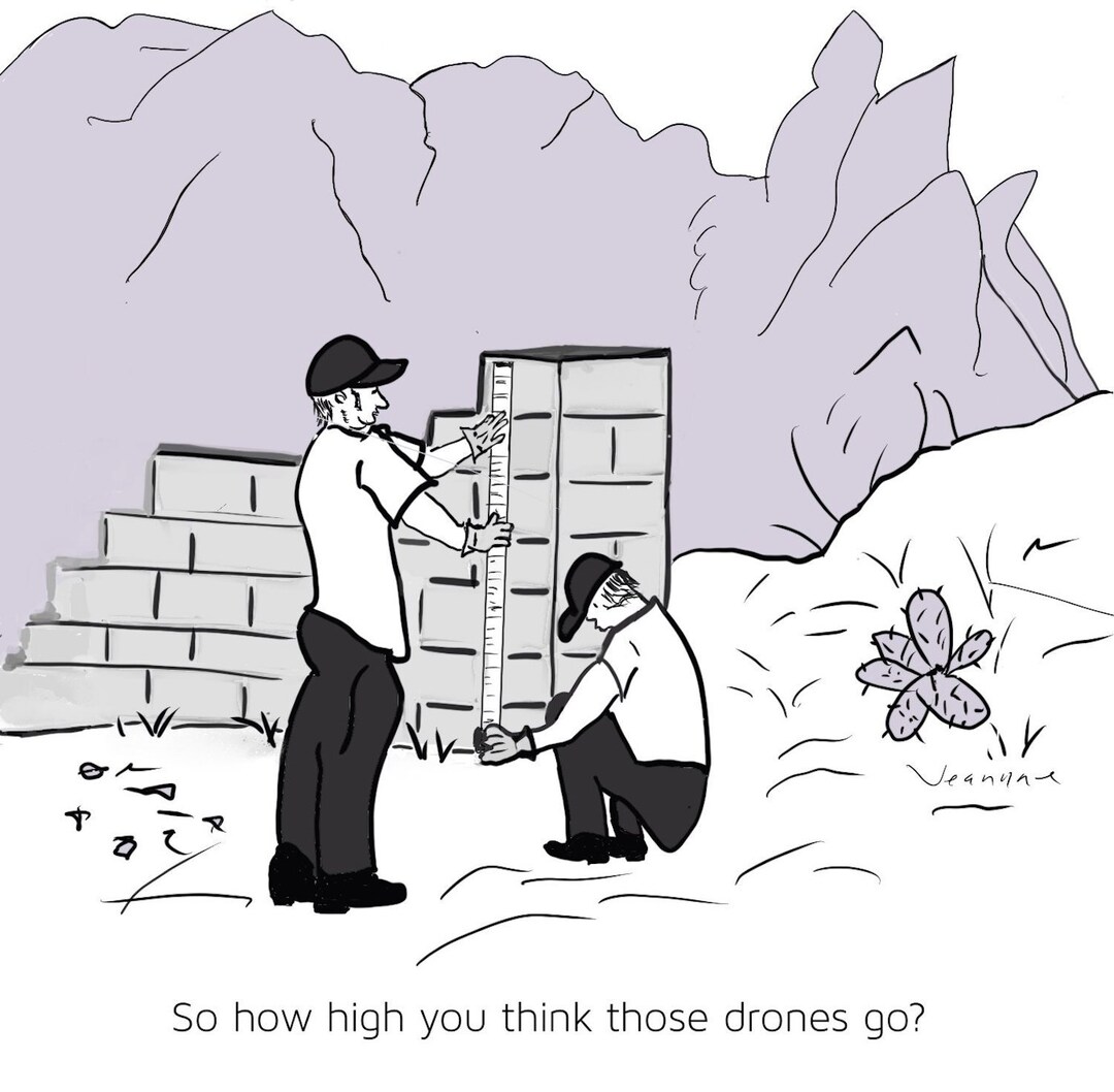 Wall Joke. Feminist Cartoon Art Small Original Print Cartoon - Etsy