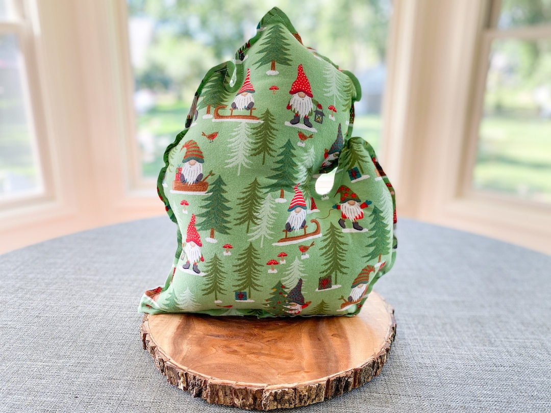 Michigan Shaped Winter Gnome Pillow, Michigan Camper Pillow, Michigan ...