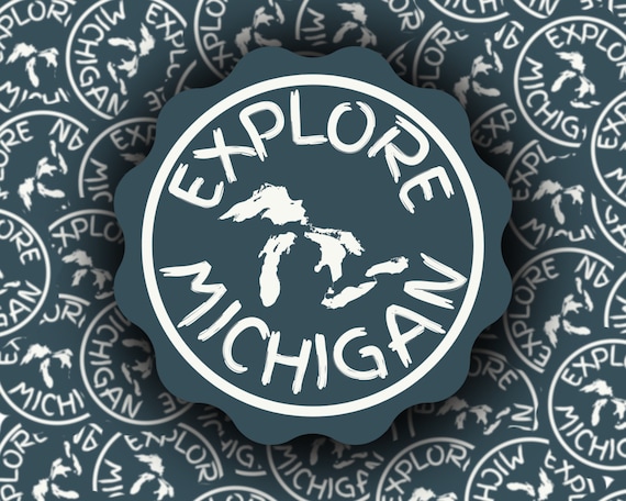 Explore Michigan Sticker Sticker for Car Sticker for Laptop - Etsy