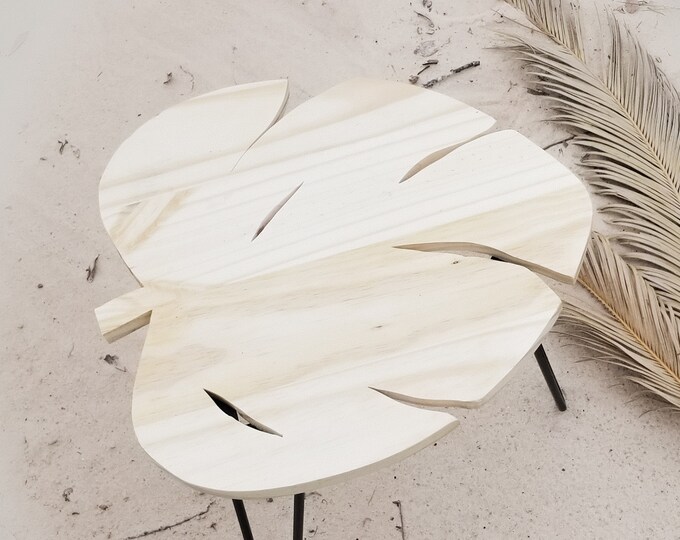 Monstera Leaf Table, Plant Table, Side Table , Coffee Table , Plant ...