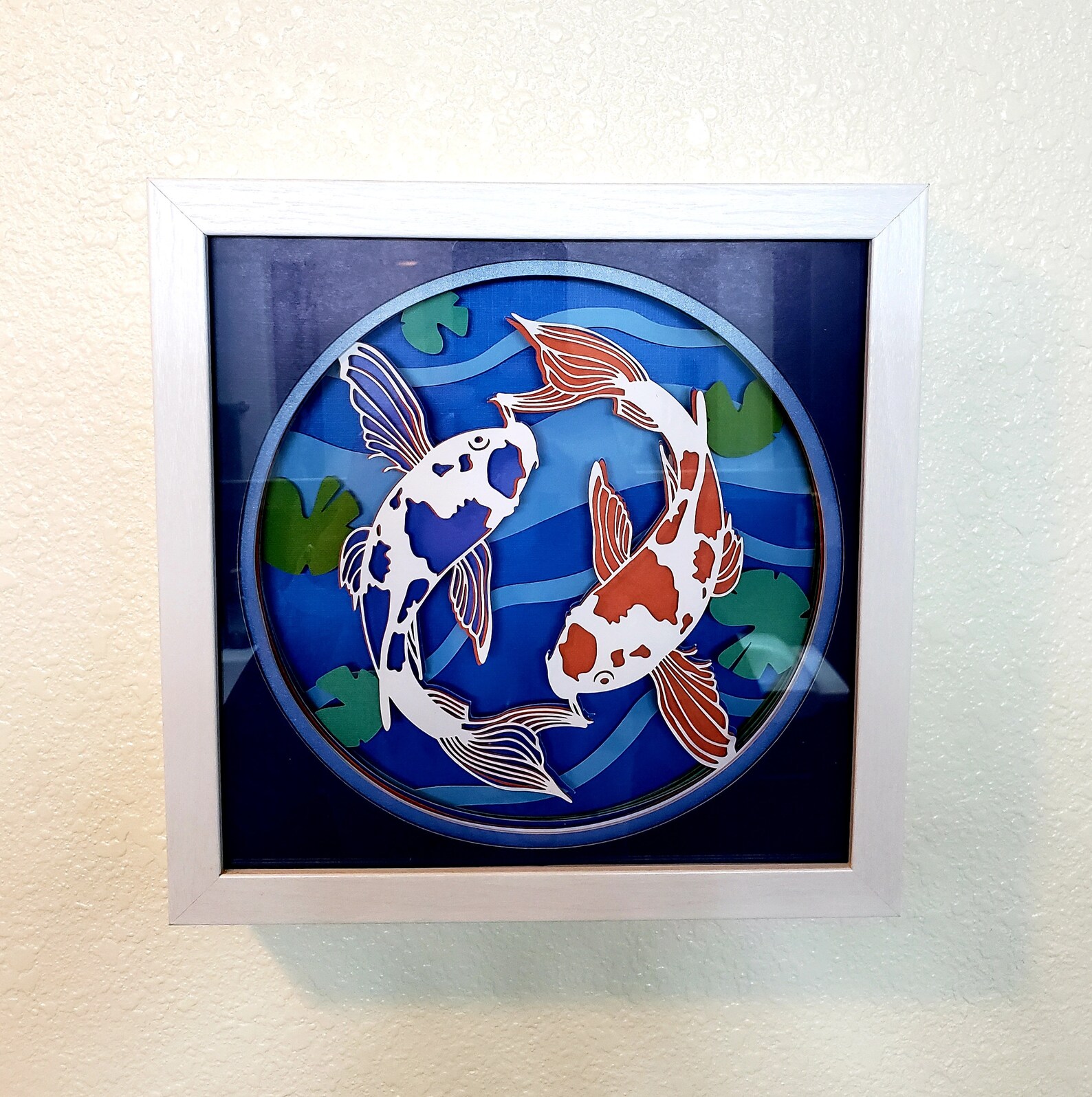 Koi Shadow Box Wall or Shelf Décor - Etsy