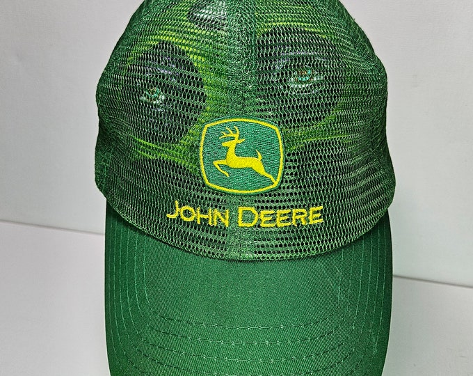John Deere Trucker Hat Full Mesh Snapback K-products - Etsy