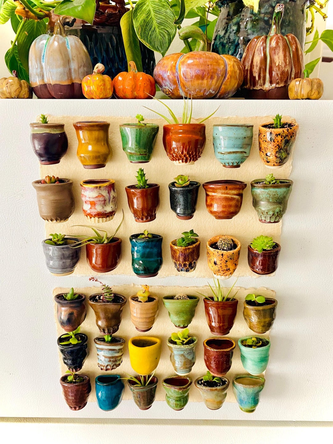 One Mini Magnet Pot Fridge Magnet Planter - Etsy